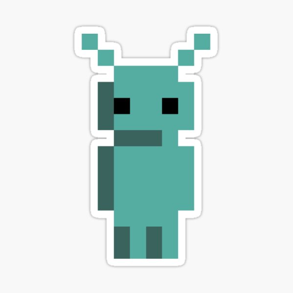 "retro pixel 8-bit alien" Sticker by finniel | Redbubble