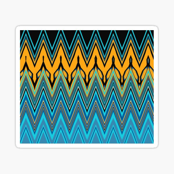 "Funky Chevron " Sticker for Sale by Totaldannation | Redbubble