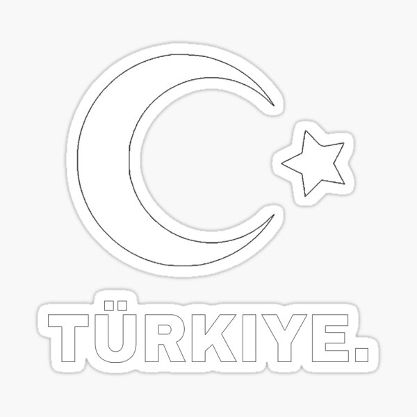"TURKIYE. - BlackxWhite" Sticker for Sale by worldnations | Redbubble