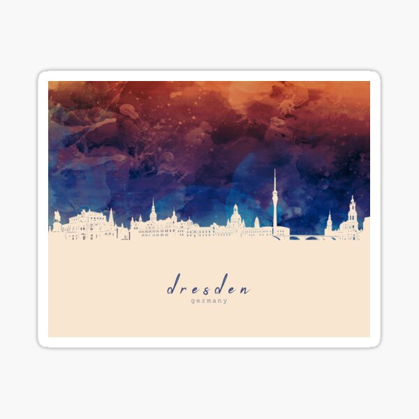"dresden skyline" Sticker for Sale by BekimART2 | Redbubble