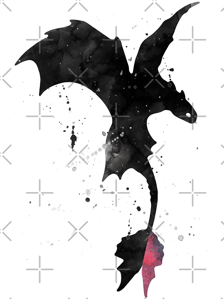 "Splatter Toothless Dragon" Art Print for Sale by mrsalbert | Redbubble