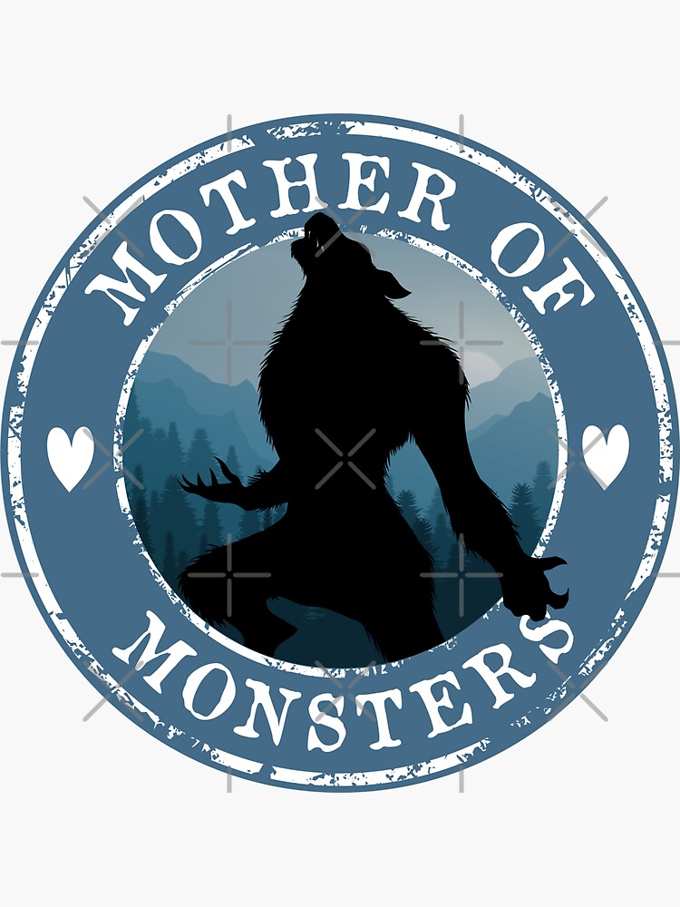 "Dogman - Mother of Monsters - Funny Mothers Day Werewolf Cryptid Gift ...