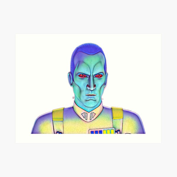 "Grand Admiral Thrawn" Art Print for Sale by lotr-fan | Redbubble