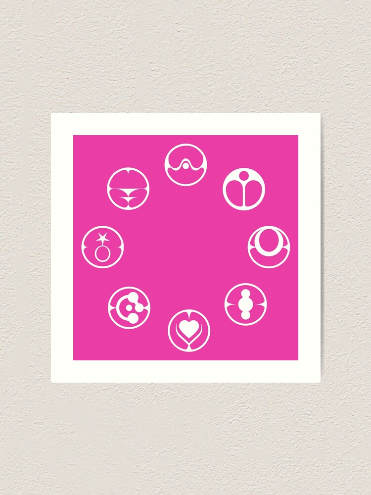 "Chromatica Tribes (White on Pink)" Art Print for Sale by foxnewton ...