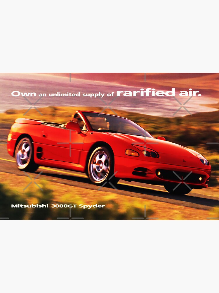 "3000GT Spyder Poster" Sticker by Pikokk | Redbubble