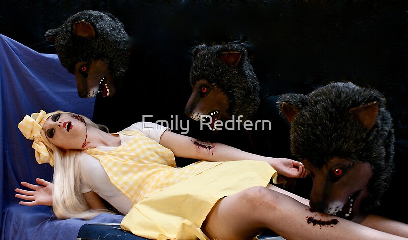 "Goldilocks and the three bears gone wrong." by Emily Redfern | Redbubble