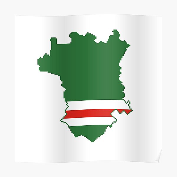 "Chechen Flag" Poster by TRIPT | Redbubble