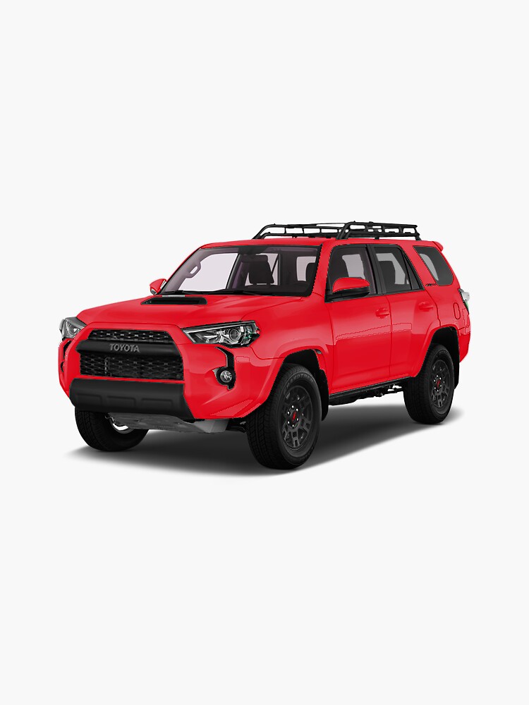 "Red 4runner" Sticker for Sale by mrbusysocks | Redbubble