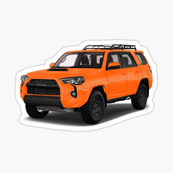 "Orange 4runner" Sticker for Sale by mrbusysocks | Redbubble