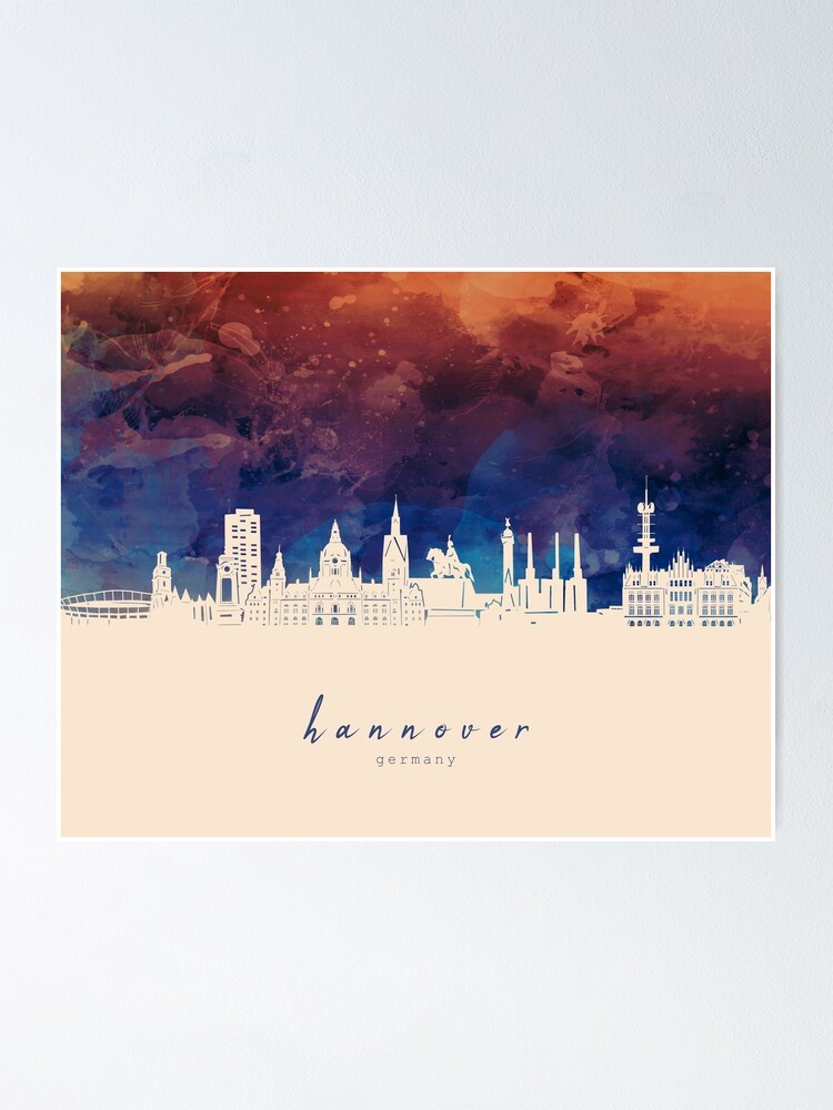 "hannover skyline" Poster by BekimART2 | Redbubble