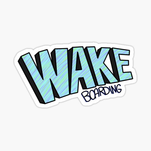 "wake boarding sticker" Sticker for Sale by Gjones874 | Redbubble