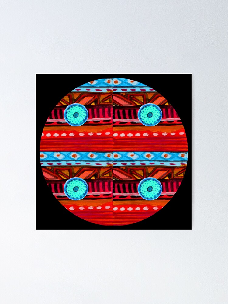 "circular african pattern" Poster by AnnaBaldon | Redbubble