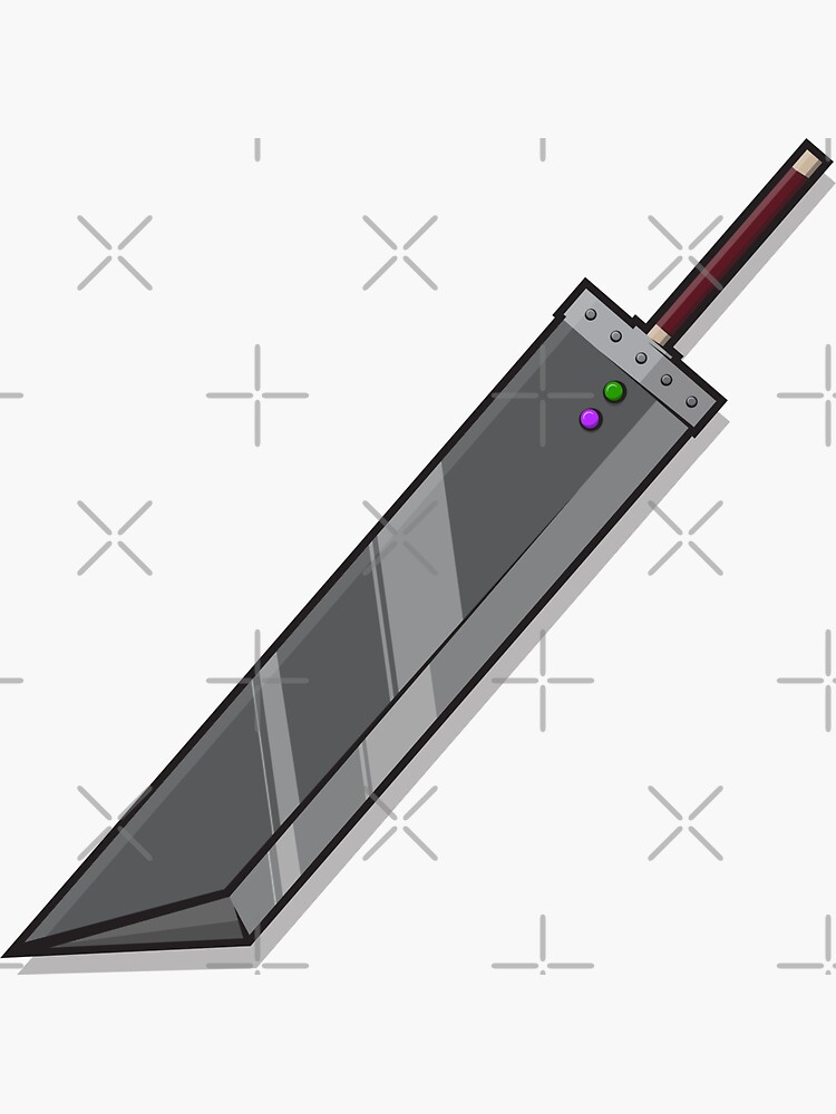 "Final Fantasy VII Buster Sword" Sticker for Sale by caicaiii | Redbubble
