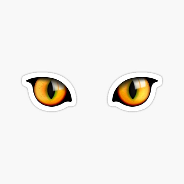 "Cat Eyes" Sticker for Sale by tambustore | Redbubble