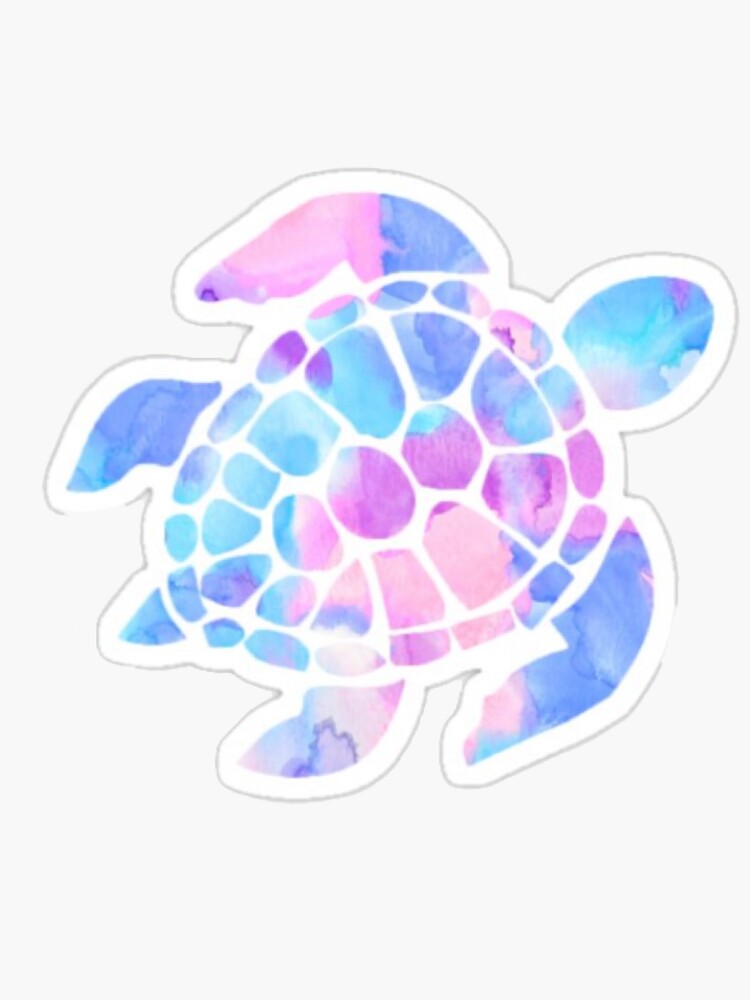 "Pastel sea turtle sticker " Sticker for Sale by kima2008 | Redbubble