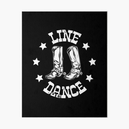 "Line Dance Design For Dancers " Art Board Print by musicmaker12 ...