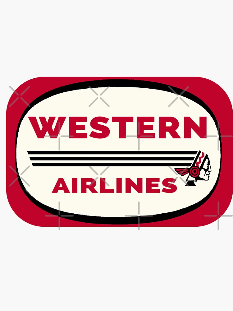 "Western Airlines" Sticker by Bloxworth | Redbubble