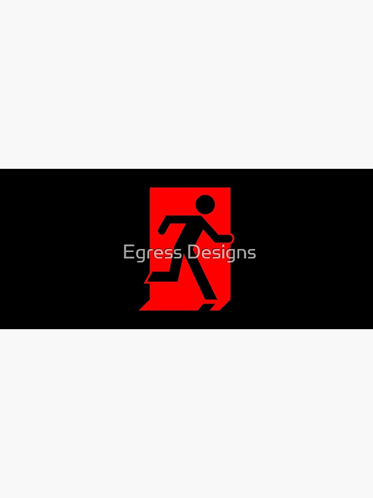 "Running Man Exit Sign, Right Hand" Poster for Sale by cheapexitsigns ...