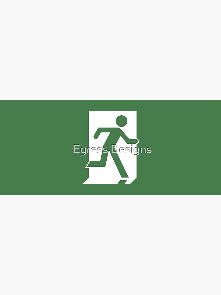 "Running Man Exit Sign, Right Hand" Poster for Sale by cheapexitsigns ...