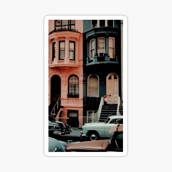 "Aesthetic retro houses" Sticker by Hannnyyy | Redbubble