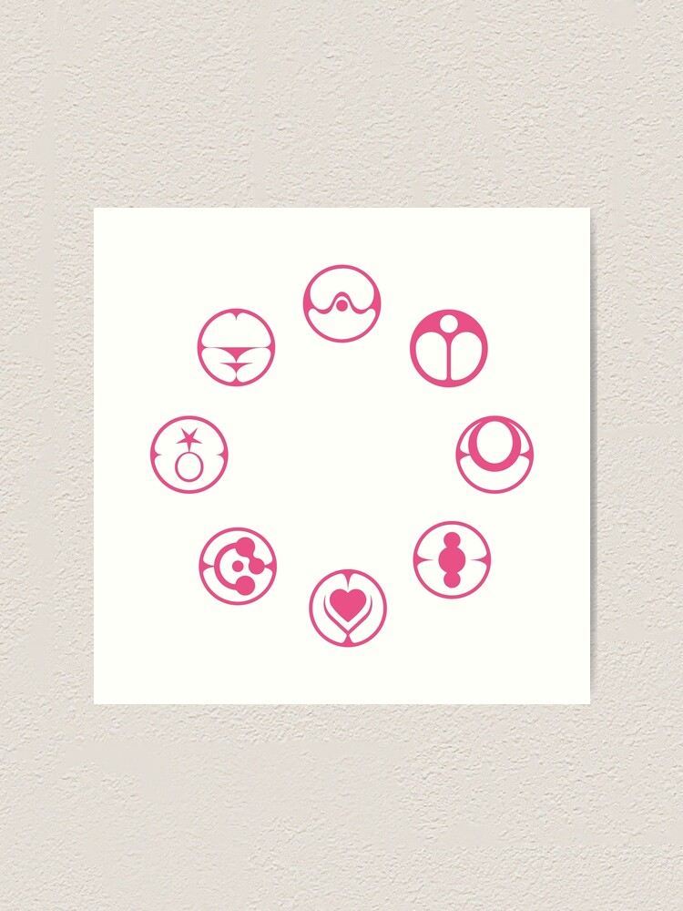 "Chromatica Tribes (Pink on White)" Art Print by foxnewton | Redbubble