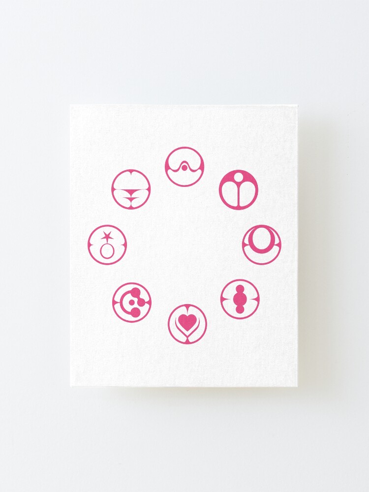 "Chromatica Tribes (Pink on White)" Mounted Print for Sale by foxnewton ...