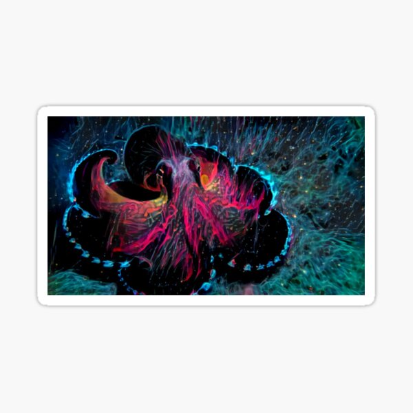 "Power Octopus" Sticker for Sale by GalacticCreator | Redbubble