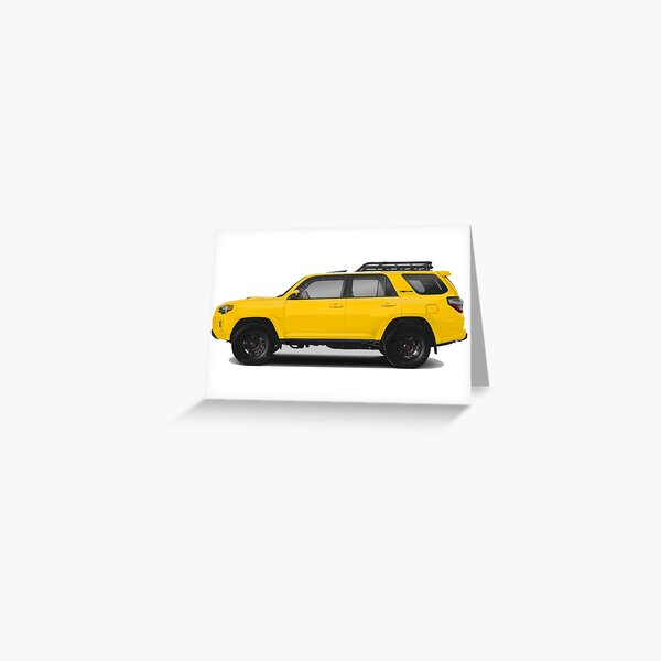 "Yellow Side Profile 4runner" Greeting Card for Sale by mrbusysocks ...