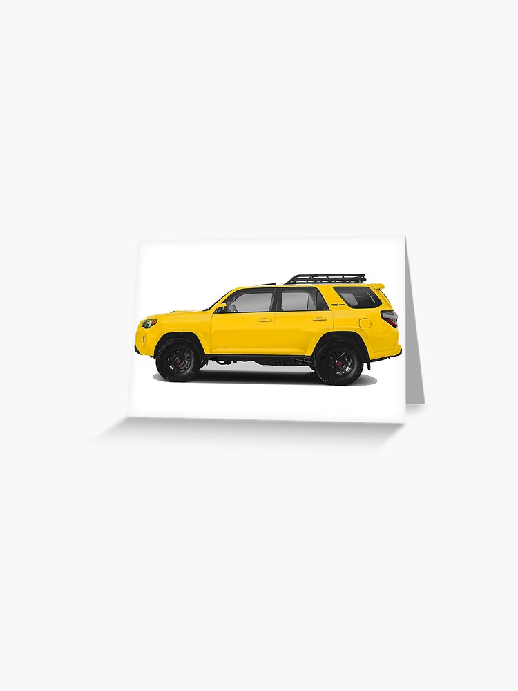 "Yellow Side Profile 4runner" Greeting Card for Sale by mrbusysocks ...