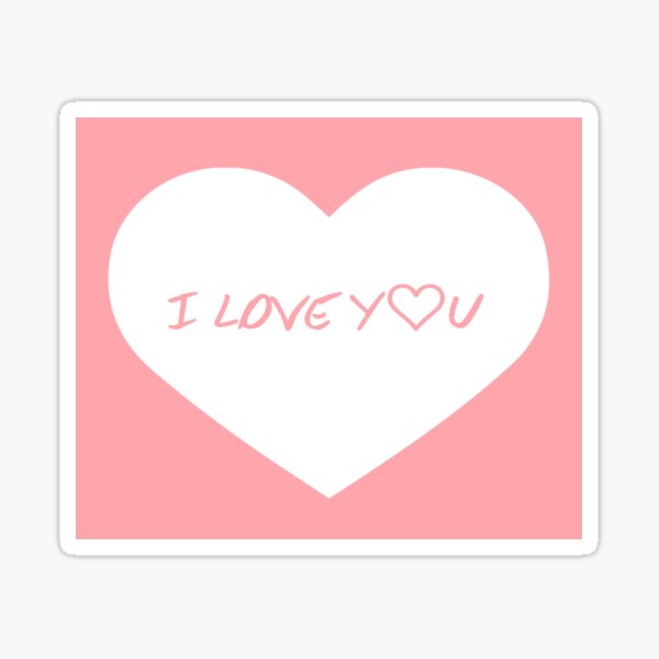 "I love you , Ich liebe dich" Sticker for Sale by burhanmak | Redbubble