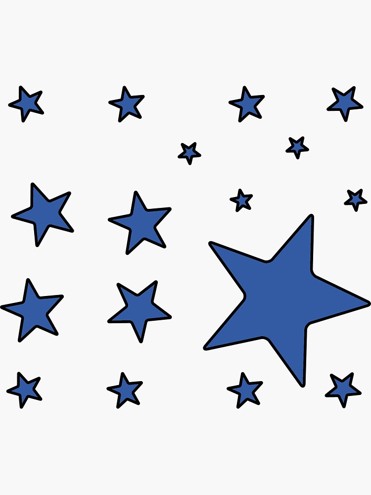 "Dark Blue Star Sticker Variety Pack" Sticker for Sale by ...