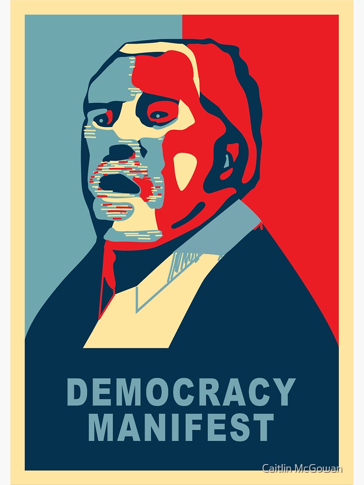 "Democracy Manifest" Sticker for Sale by CaitlinMcG4 | Redbubble