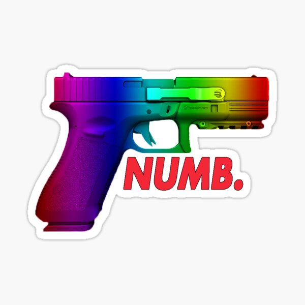 "Numb gun" Sticker by FernvndoRivera | Redbubble
