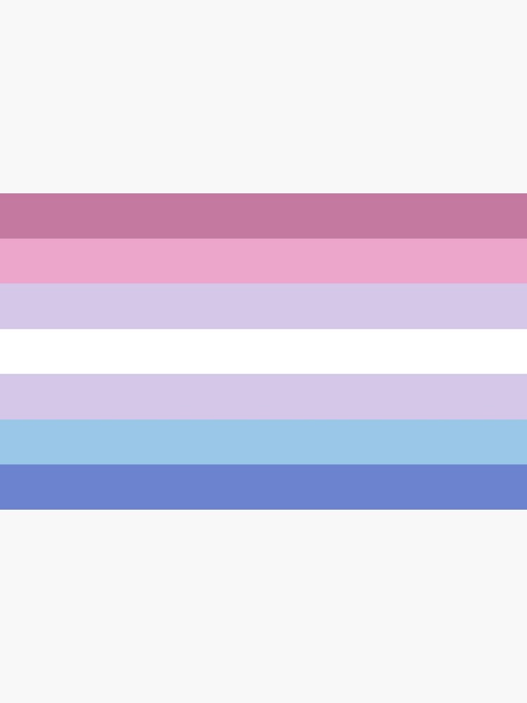 Bigender Pride Flag Sticker By Calchamomile Redbubble