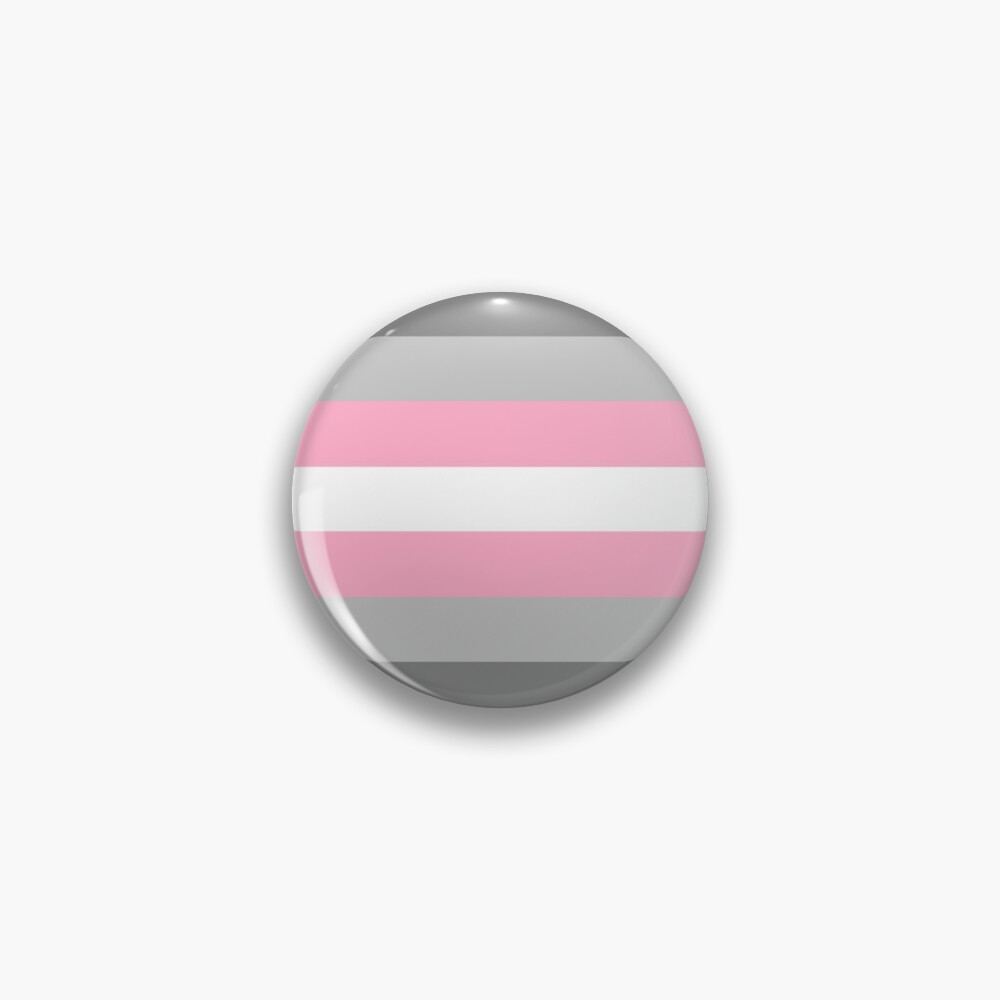 "Demigirl pride flag" Pin for Sale by CalChamomile | Redbubble