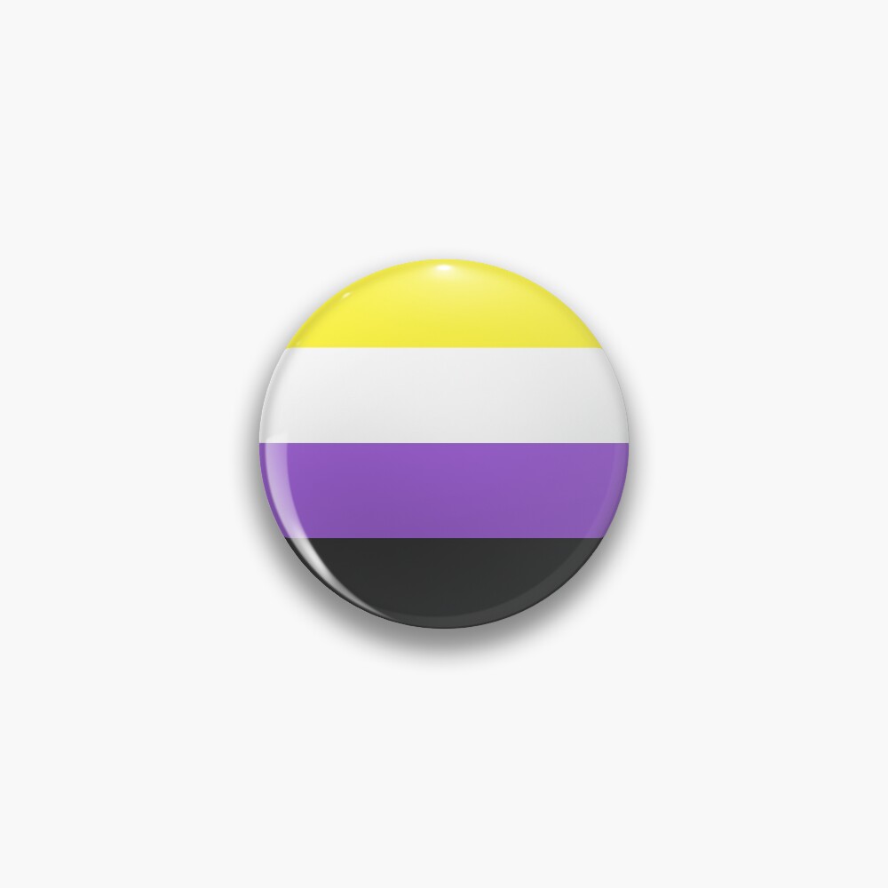 Non Binary Pride Flag Pin For Sale By Calchamomile Redbubble