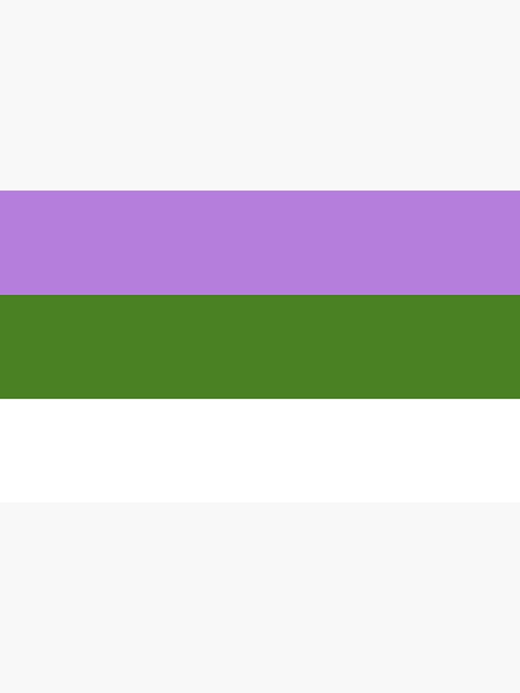Genderqueer Pride Flag Sticker By Calchamomile Redbubble