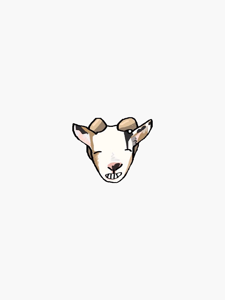 "Patches the Goat" Sticker for Sale by shakattack | Redbubble