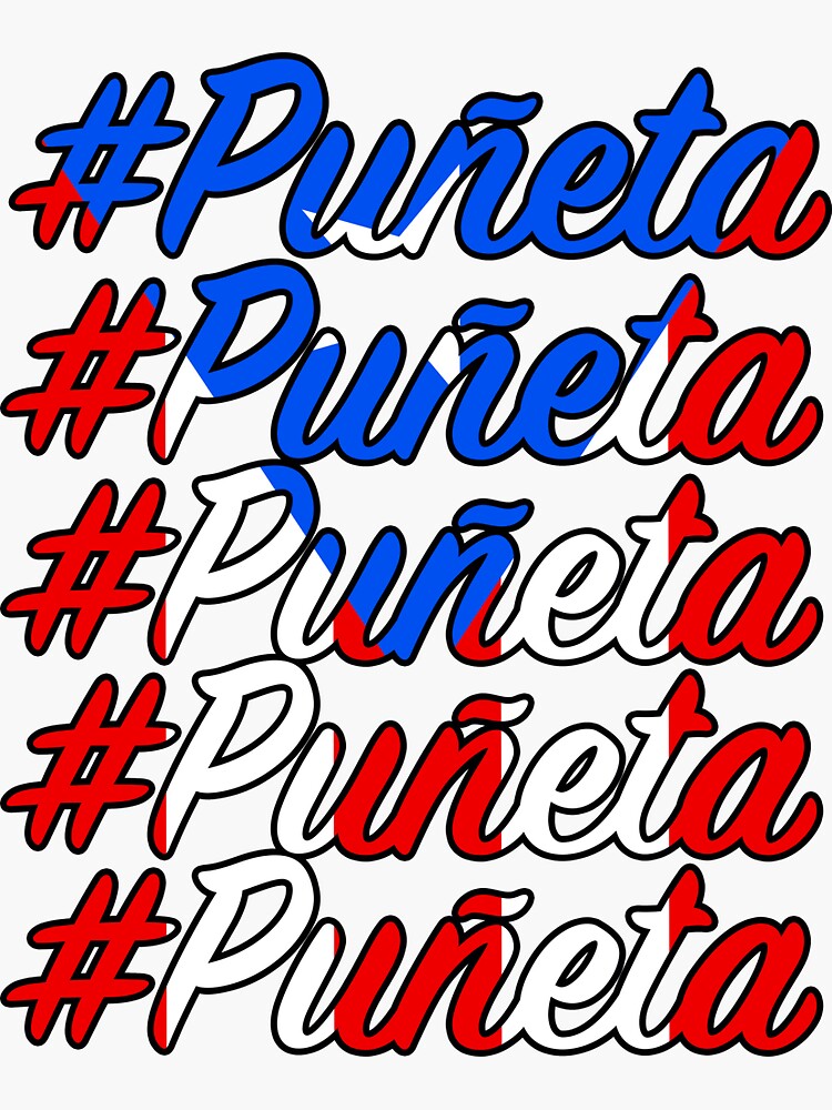 "Puerto Rico Flag Puneta" Sticker for Sale by livaniaapparel | Redbubble