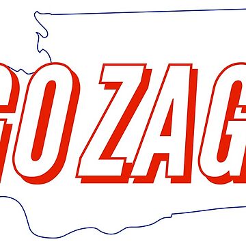 "Gonzaga University "Go Zags" Washington" Sticker for Sale by natannc ...