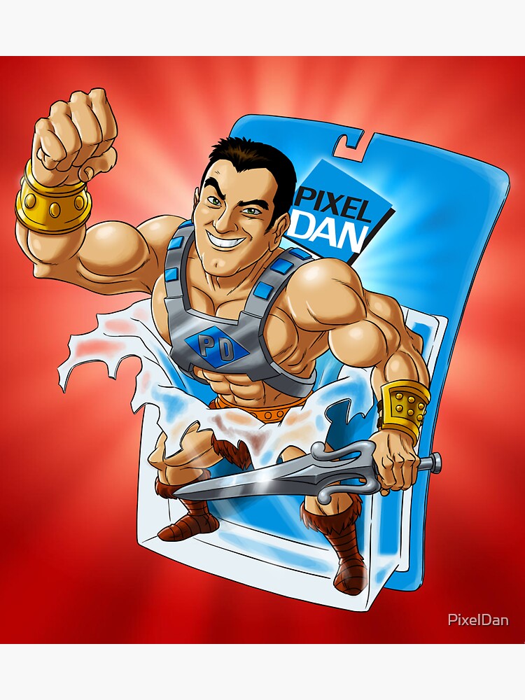 "Fully Articulated Figure!" Sticker for Sale by PixelDan | Redbubble