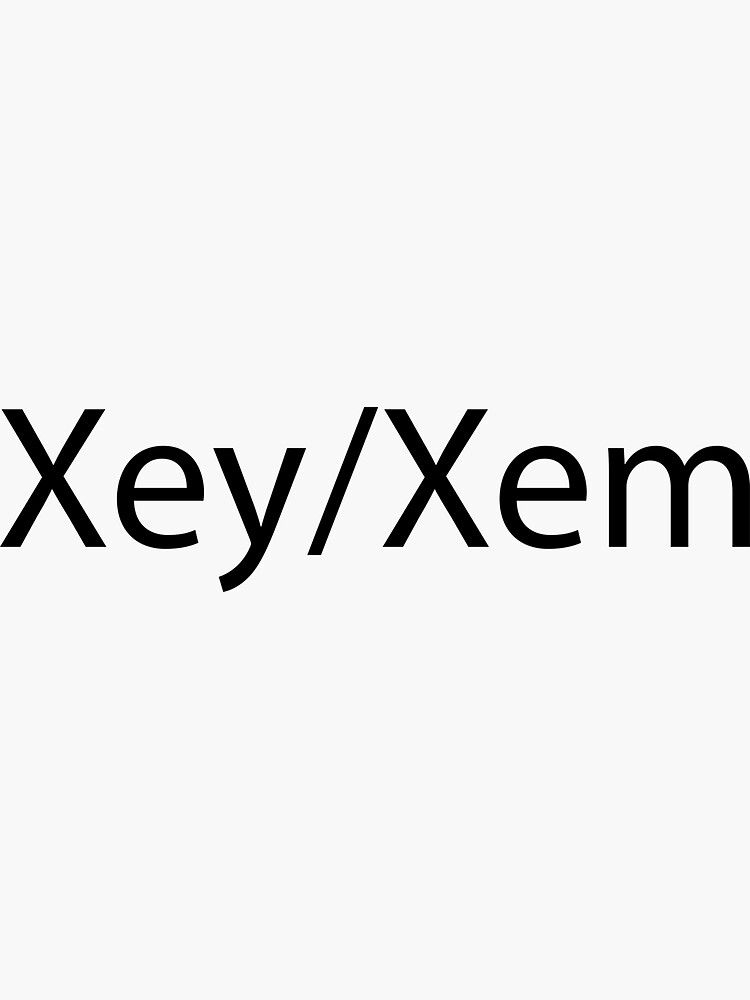 Pegatina «Pronombres Xey / Xem» de samdafurry | Redbubble