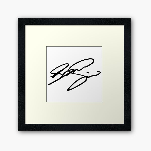 "sam smith signature " Framed Art Print for Sale by pnkrose | Redbubble