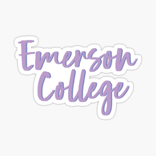 "Emerson College" Sticker by caitlinhude | Redbubble