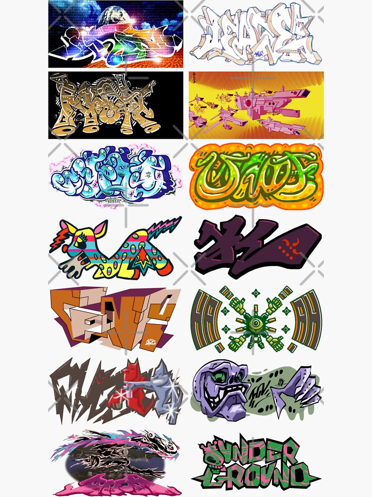 "Jet Set Radio Future Graffiti" Sticker for Sale by stickel | Redbubble