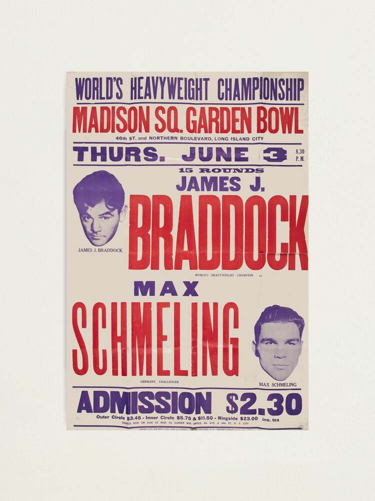 "Vintage Old School Boxing Poster" Photographic Print for Sale by ...