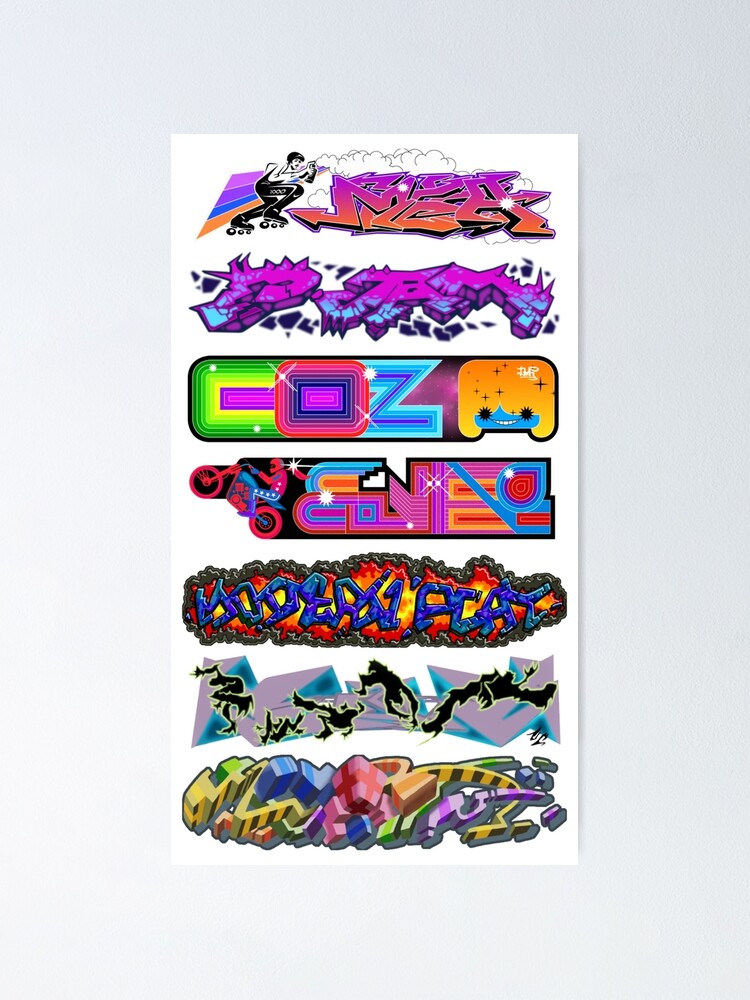 "Jet Set Radio Future Graffiti" Poster by stickel | Redbubble