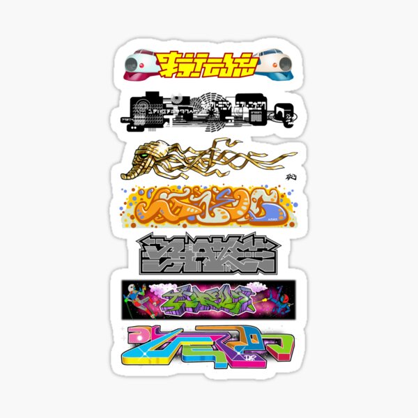 "Jet Set Radio Future Graffiti" Sticker for Sale by stickel | Redbubble