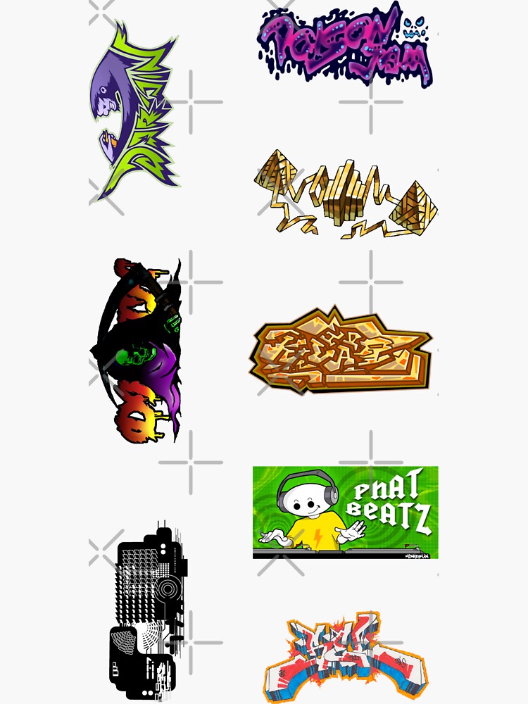 "Jet Set Radio Future Graffiti Sticker Sheet #5 (8 Large High Quality ...