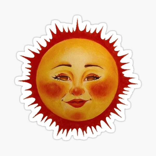 "Sun Goddess" Sticker by haileyissoshort | Redbubble